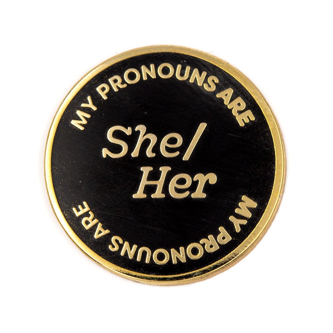 She Her Pronouns Enamel Pin | Etsy
