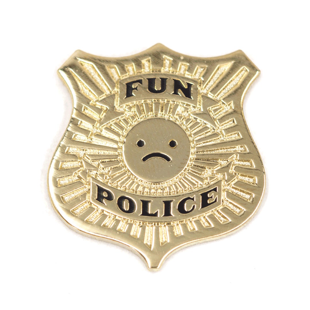 Fun Police Enamel Pin - Etsy