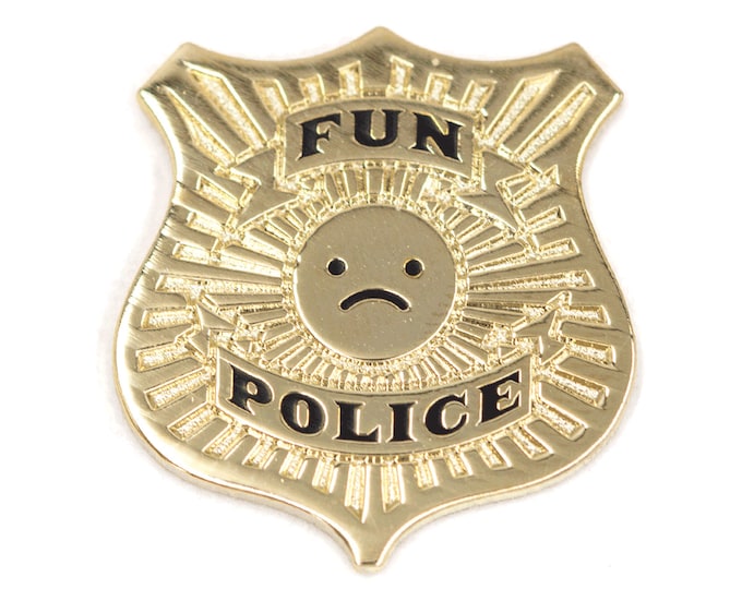 Fun Police Enamel Pin - Etsy