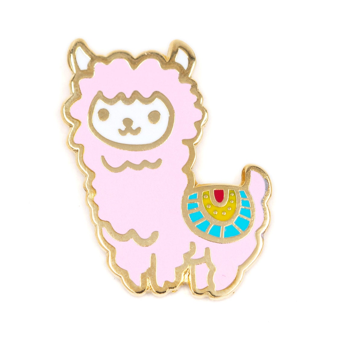 Pink Llama Enamel Pin - Etsy