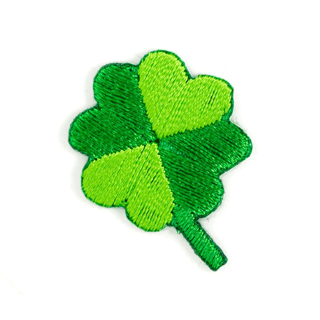 Four Leaf Clover Embroidered Mini Sticker Patch - Etsy