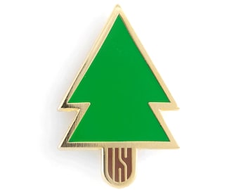 Evergreen Trees Enamel Pin - Etsy