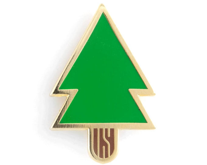 Pine Tree Enamel Pin | Fun Pin | Tree Lapel Pin | Woodland Enamel Pin ...