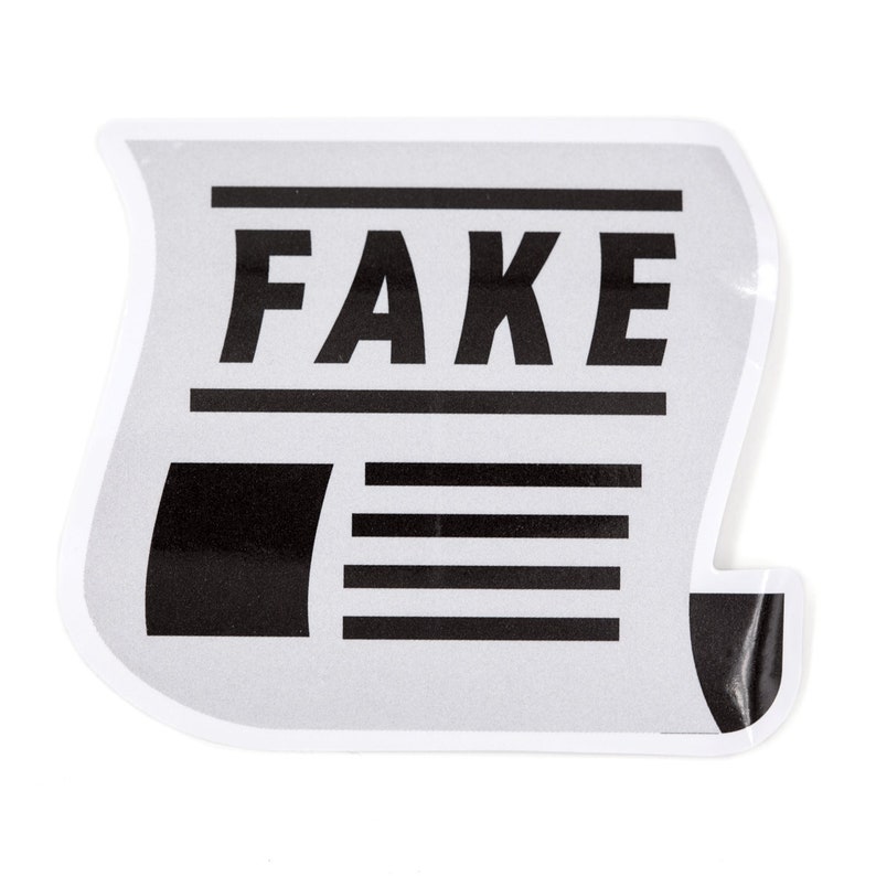 Fake News Vinyl Sticker - Etsy