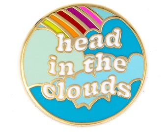 Head in the Clouds V.3 Enamel Pin - Etsy