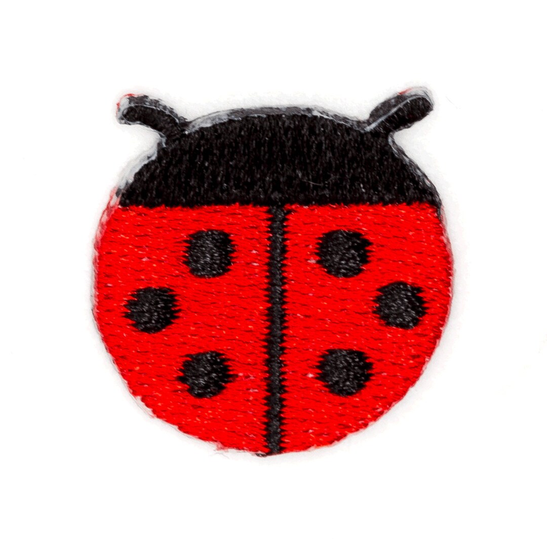 Ladybug Embroidered Mini Sticker Patch - Etsy