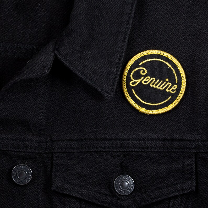 Genuine Gold Embroidered Iron-on Patch - Etsy