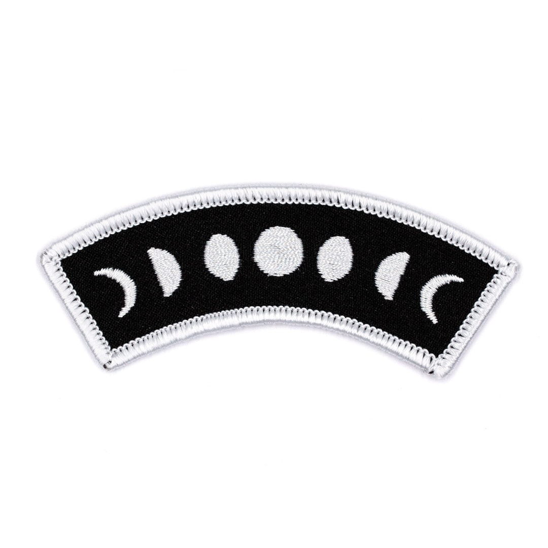 Moon Phases Embroidered Iron-on Patch - Etsy