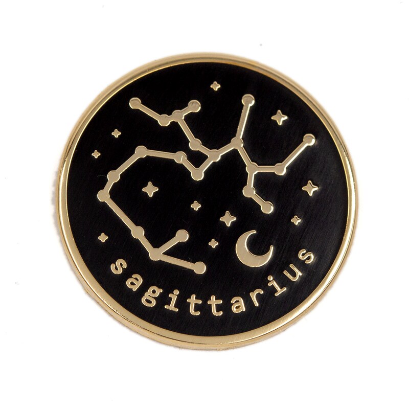 Zodiac Enamel Pin - Etsy