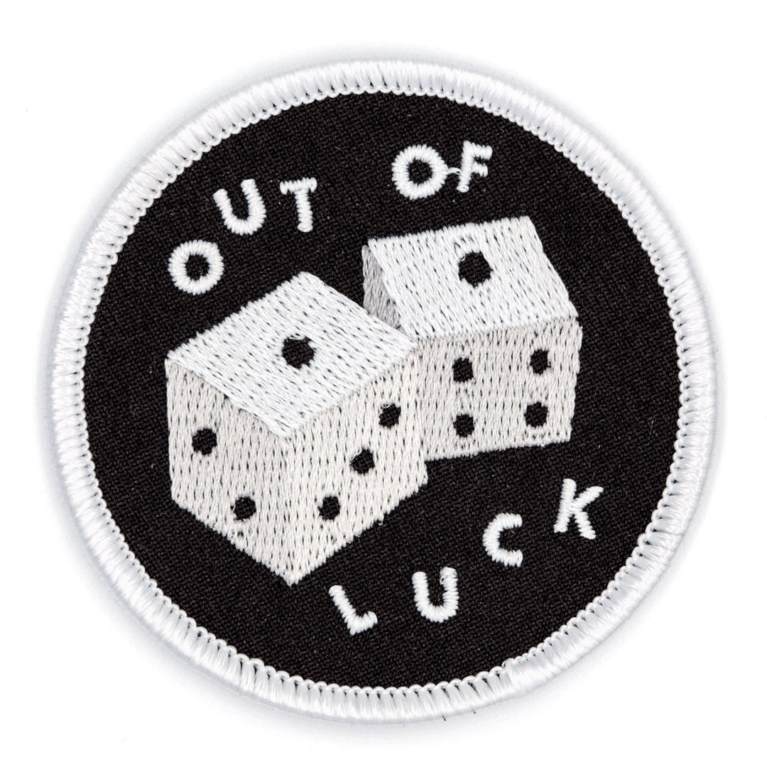 Out of Luck Embroidered Iron-on Patch - Etsy UK