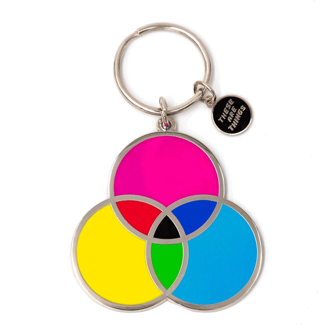 CMYK Enamel Keychain - Etsy