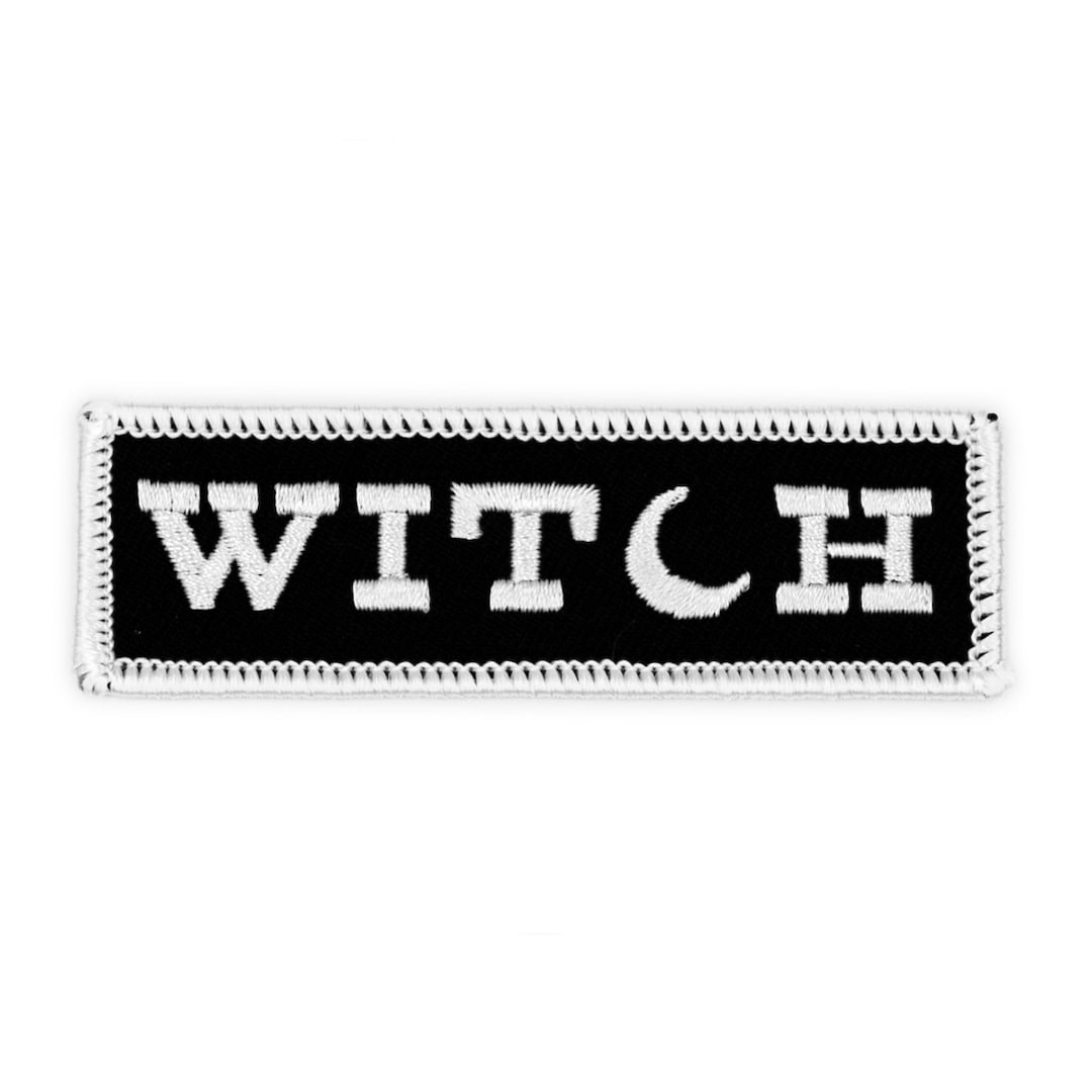Witch Embroidered Iron-on Patch - Etsy