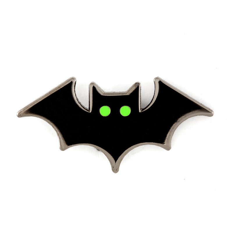 Bat Enamel Pin - Etsy