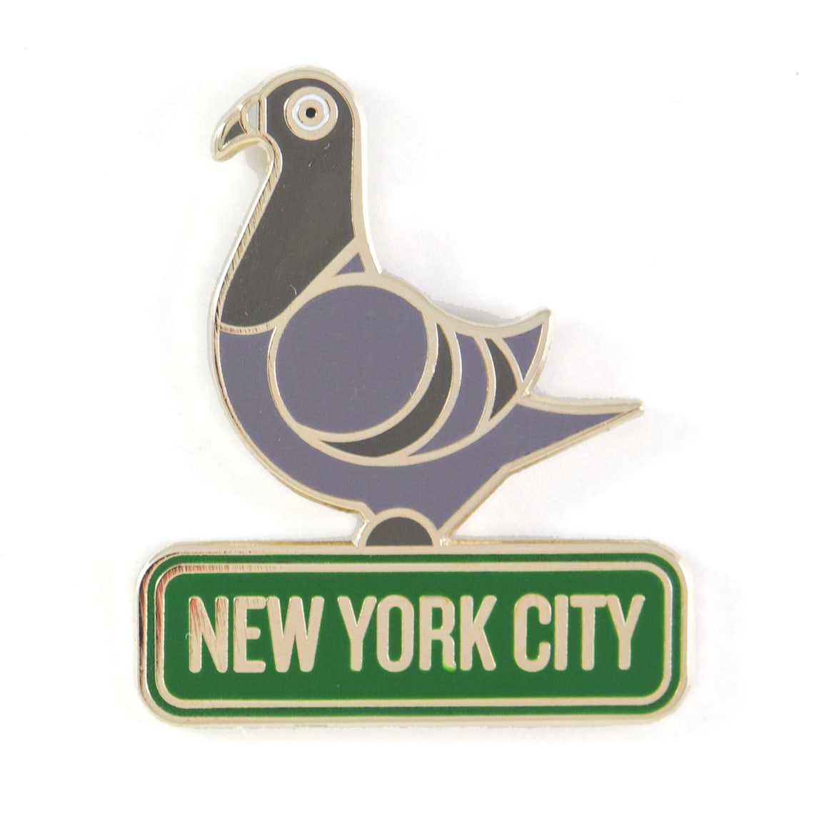 NYC Pigeon Enamel Pin - Etsy