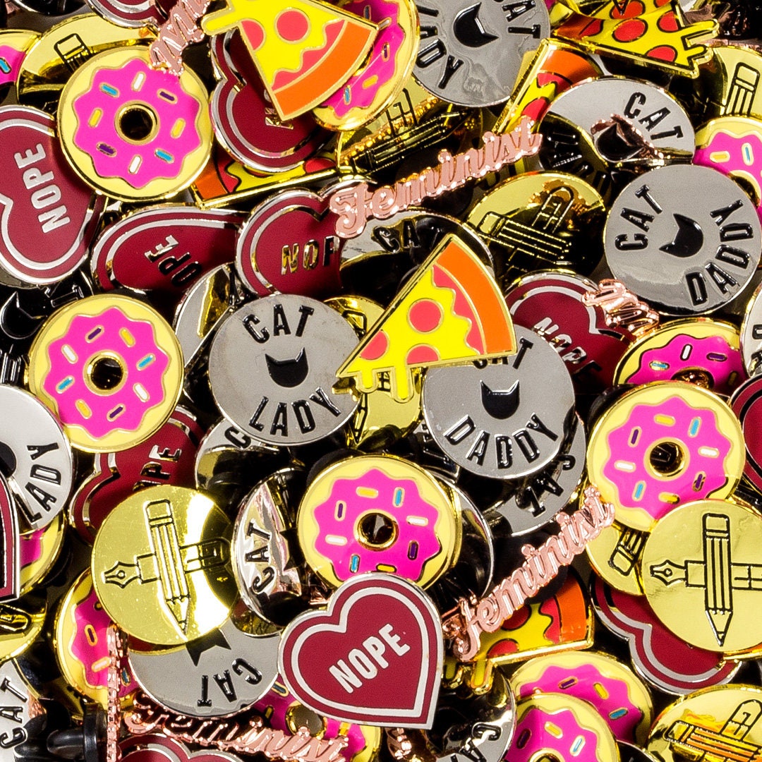 Cat Lady Enamel Pin | Etsy