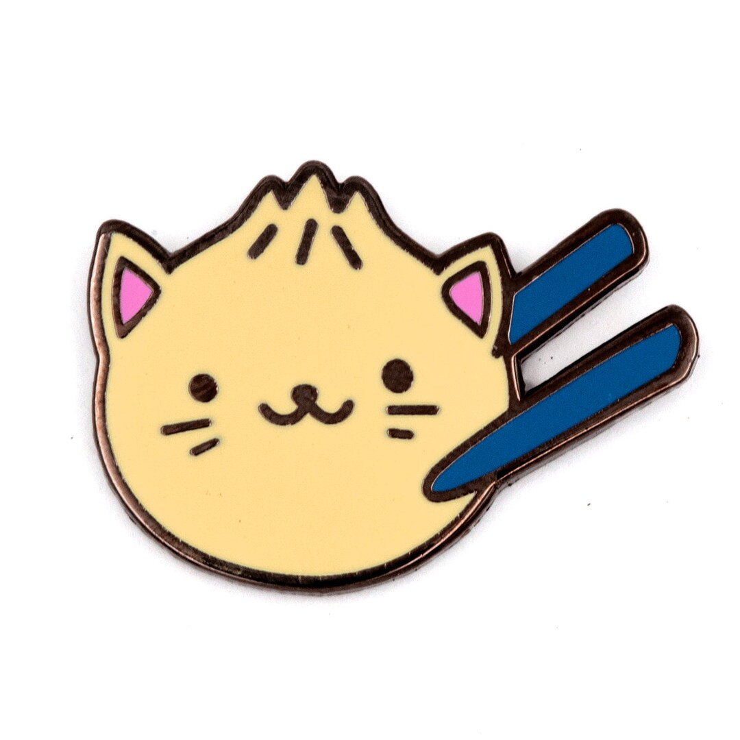Cat Dumpling Enamel Pin - Etsy