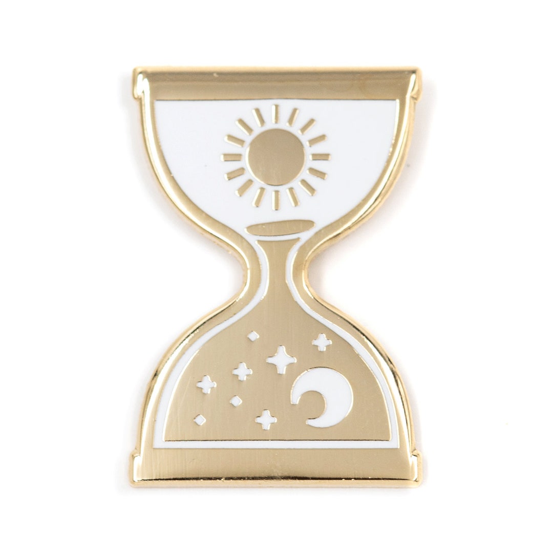Hourglass Enamel Pin - Etsy