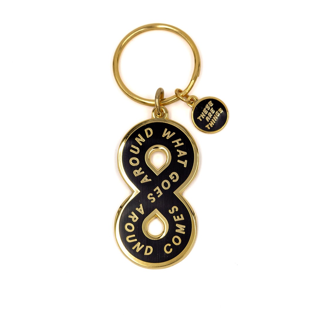 Karma Loop Enamel Keychain - Etsy