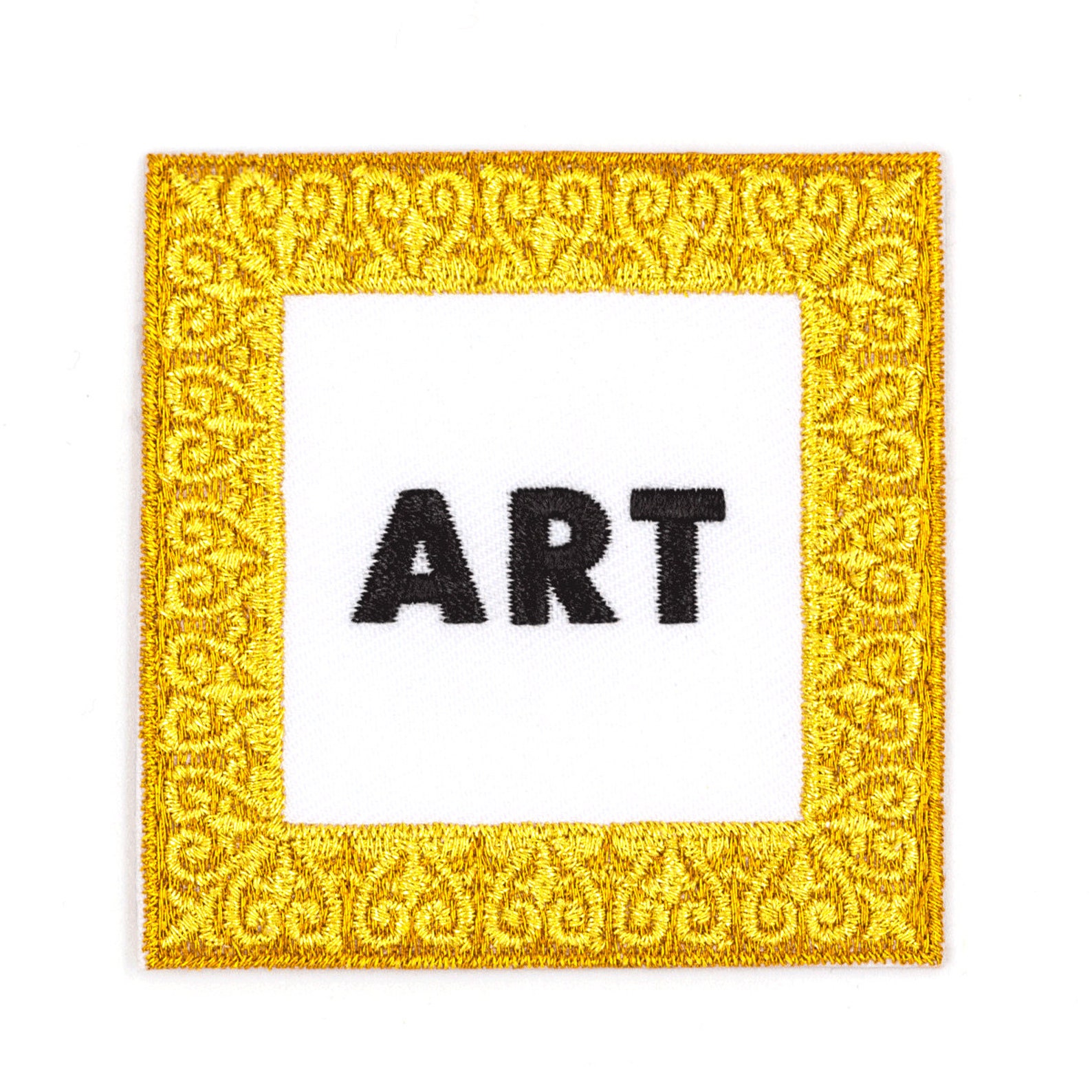 Art Gold Frame Embroidered Iron-on Patch - Etsy