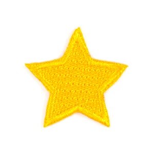 Gold Star Embroidered Sticker Patch - Etsy