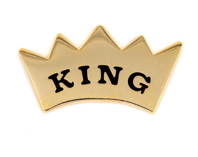 Conqueror Enamel Pin • Crown Pin • Royalty Pin • King Pin • Sword Pin ...