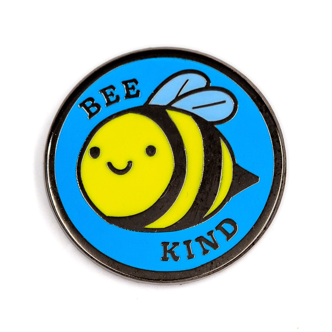 Bee Kind Enamel Pin - Etsy