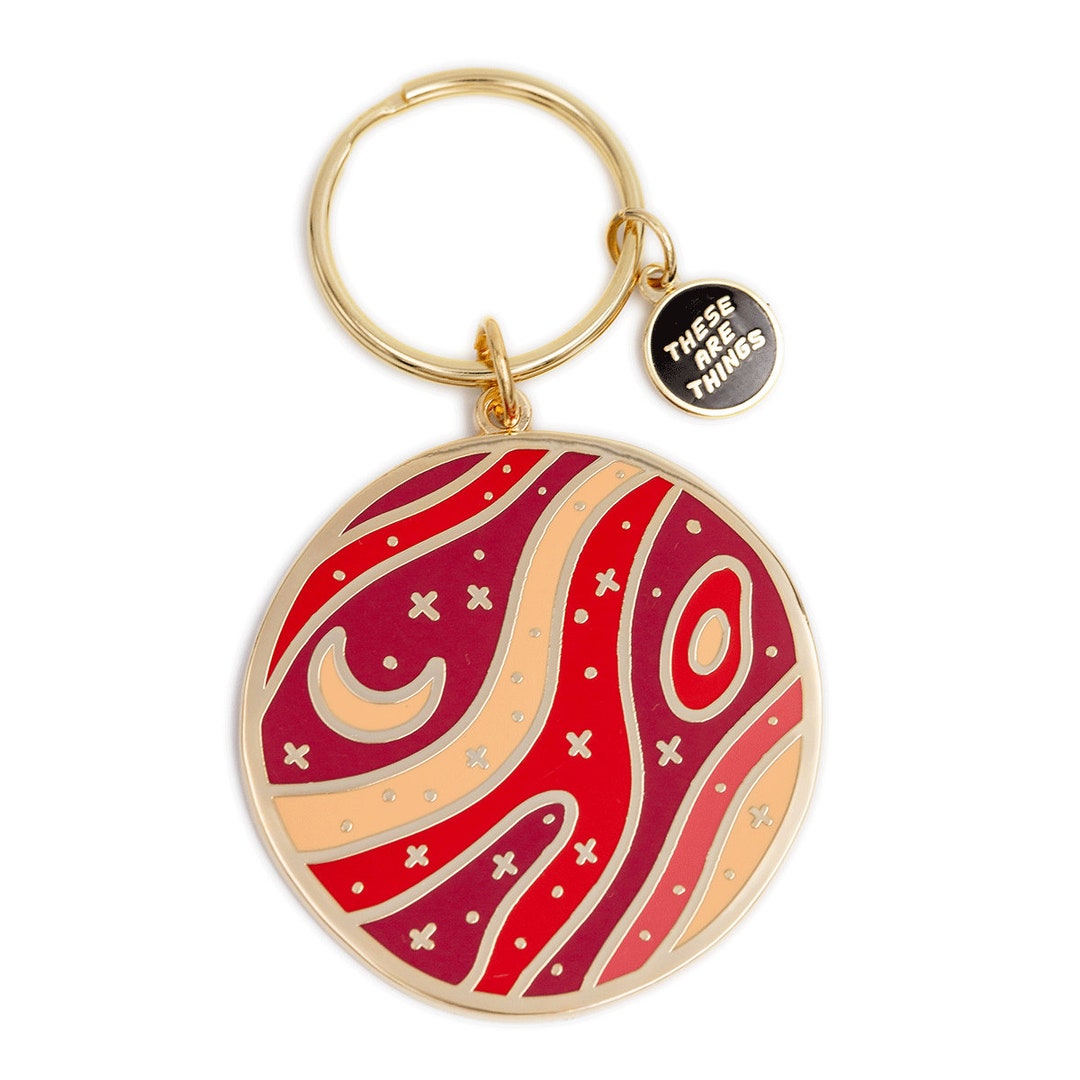 Jupiter Enamel Keychain - Etsy