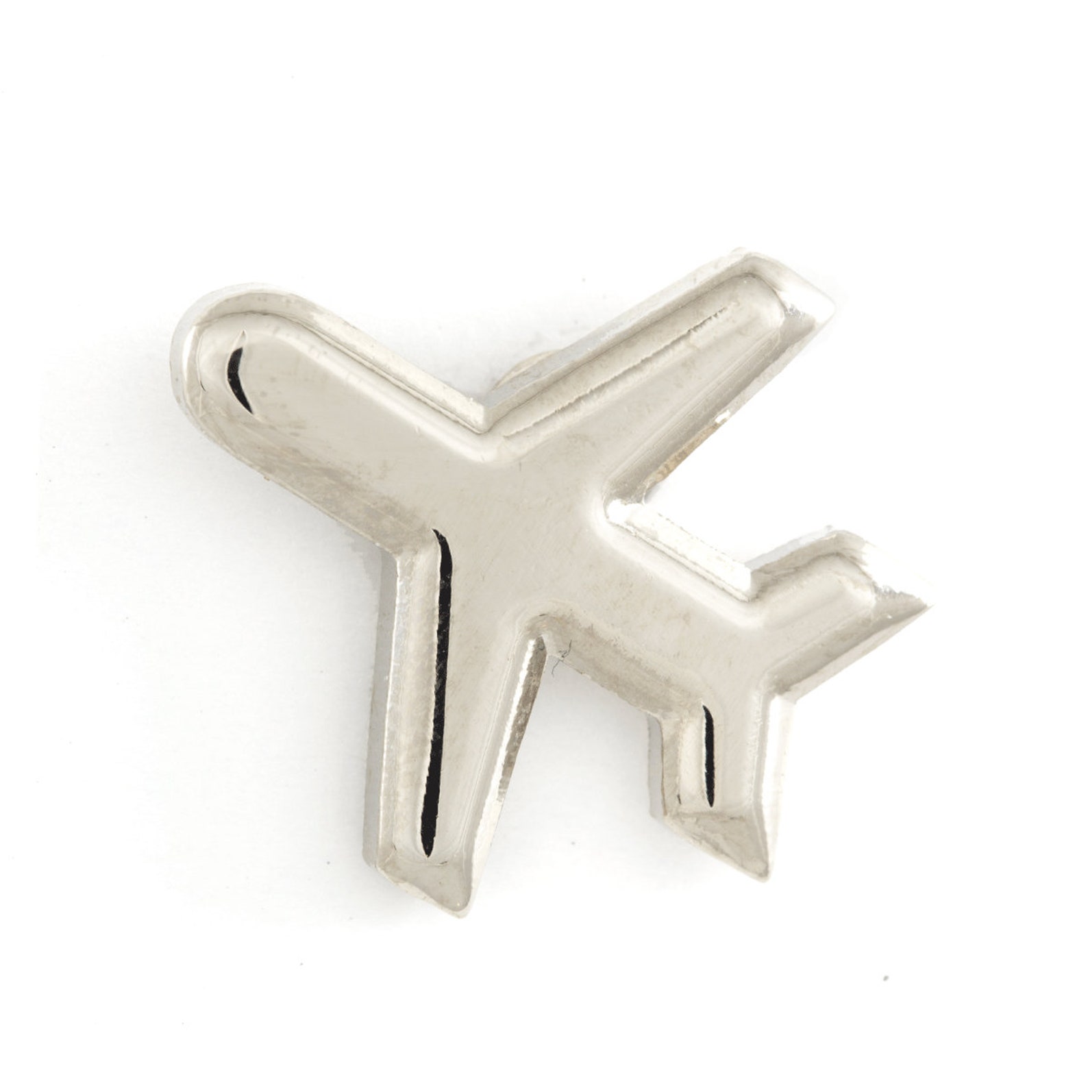 Silver Airplane Enamel Pin | Etsy