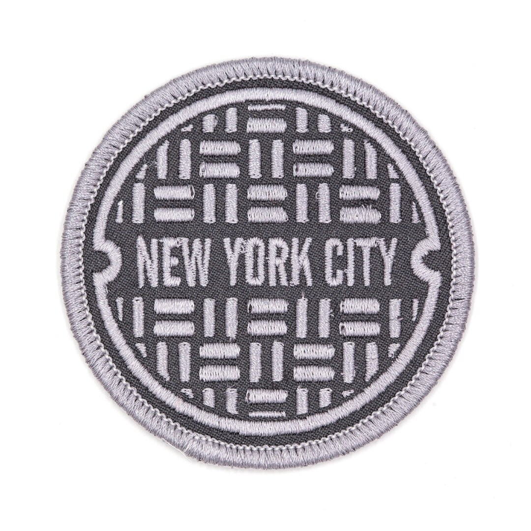 NYC Sewer Embroidered Iron-on Patch - Etsy