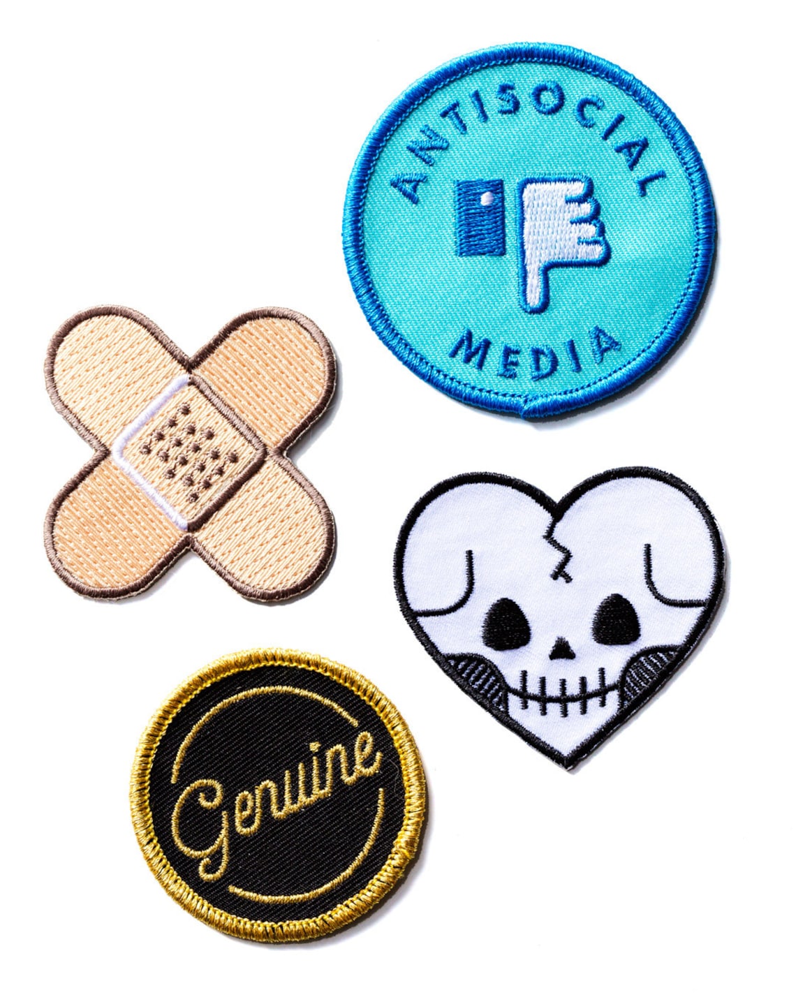 Genuine Gold Embroidered Iron-on Patch - Etsy