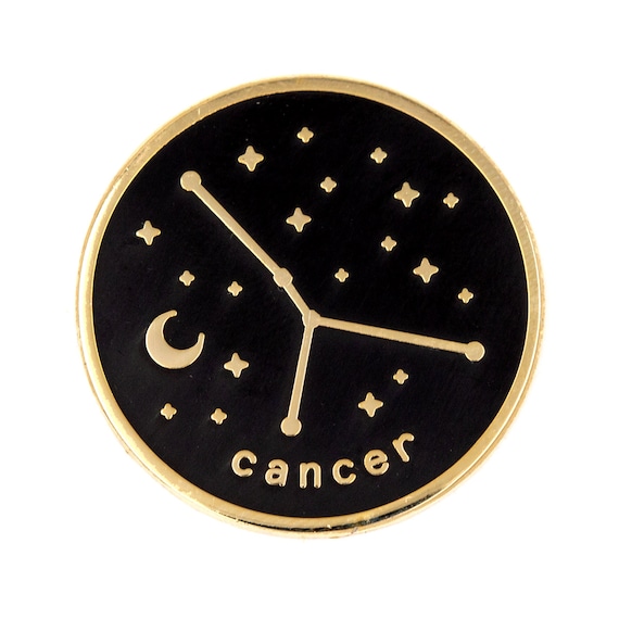 Cancer Zodiac Enamel Pin - Etsy