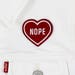 Nope Heart Embroidered Iron-on Patch - Etsy