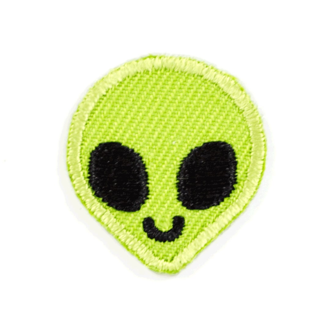 Alien Embroidered Mini Sticker Patch - Etsy