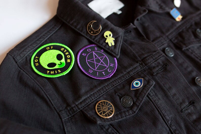 Boss Witch Embroidered Iron-on Patch - Etsy