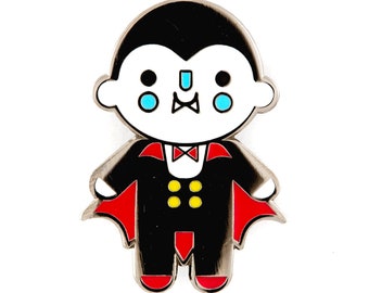 Vampire Girl Enamel Pin Lapel Pin Vampire Pin Halloween Pin - Etsy