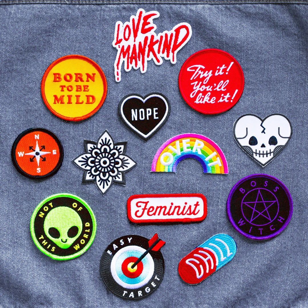 Chill Pill Embroidered Iron-On Patch | Etsy