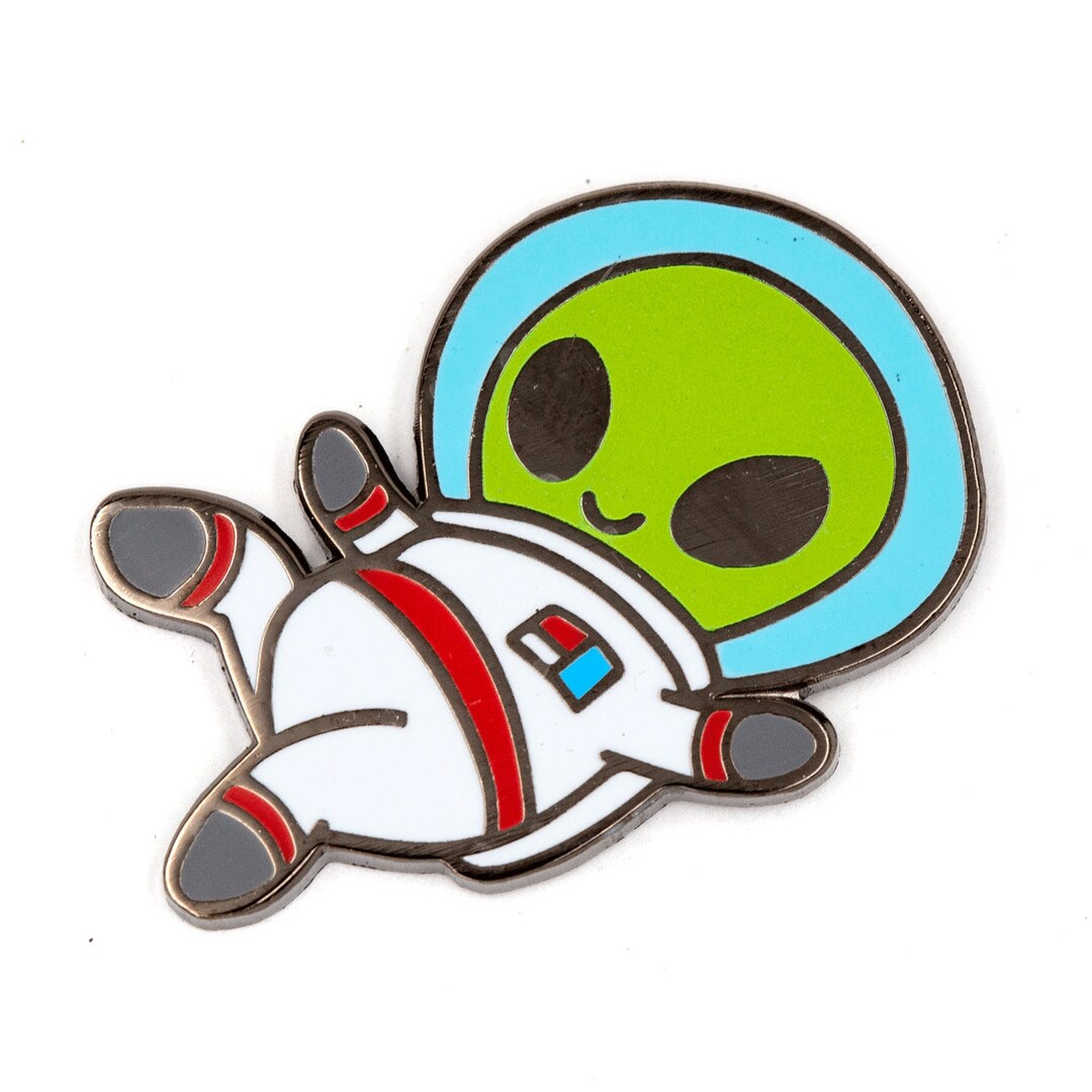 Astronaut Alien Enamel Pin - Etsy