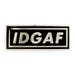 IDGAF Enamel Pin - Etsy