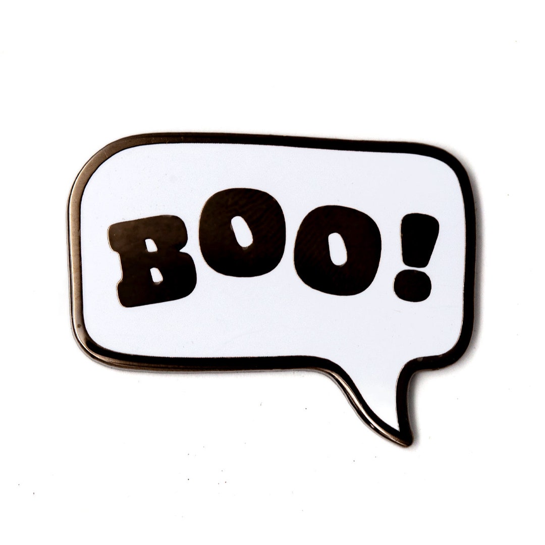 Boo Enamel Pin - Etsy