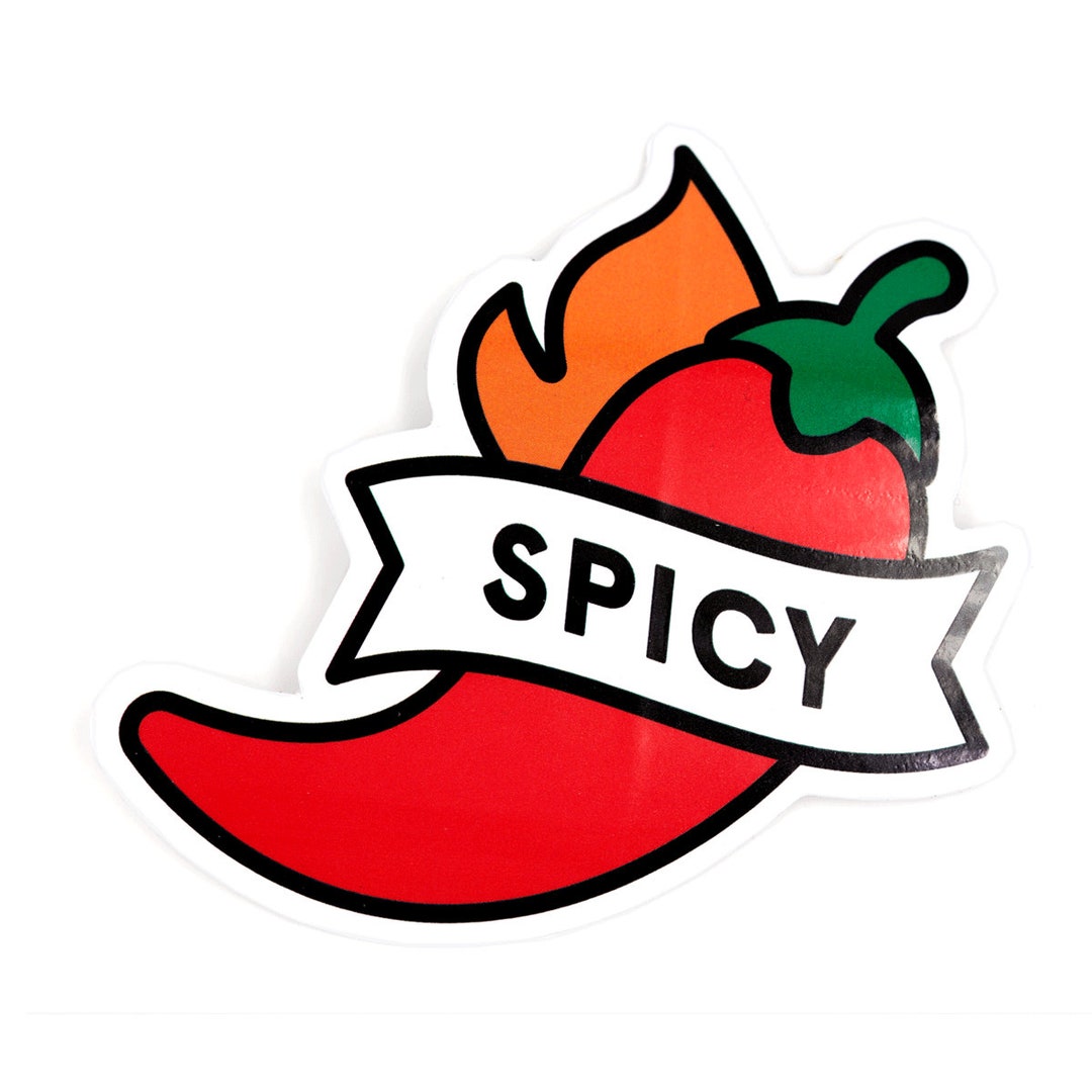 Spicy Pepper Vinyl Sticker - Etsy