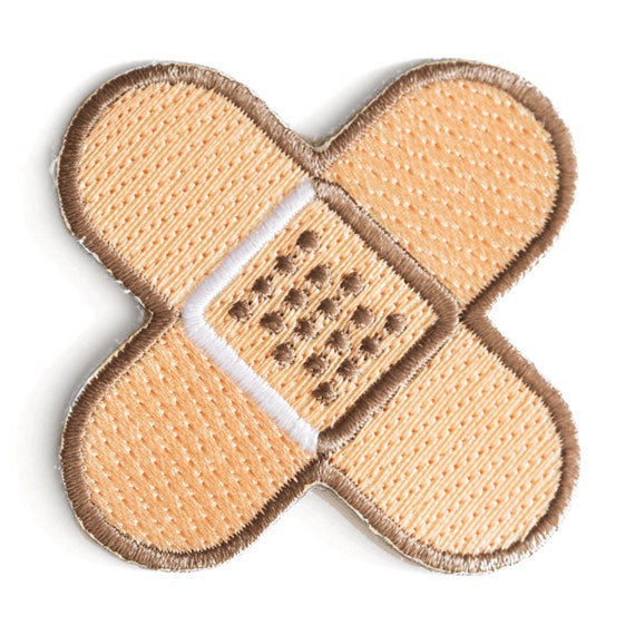 Band Aid Embroidered Iron On Patch Fiber Arts Art & Collectibles etna ...