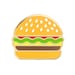 Burger Enamel Pin - Etsy