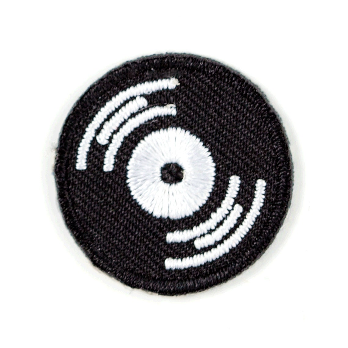Record Embroidered Mini Sticker Patch - Etsy