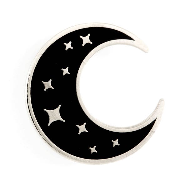 Moon Enamel Pin - Etsy