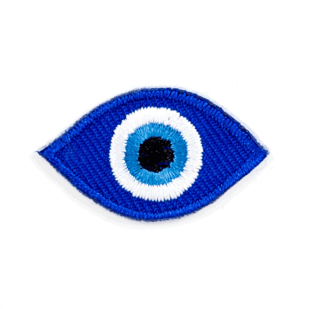 Evil Eye Embroidered Mini Sticker Patch - Etsy