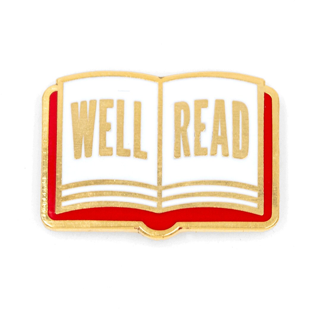 Well Read Enamel Pin - Etsy