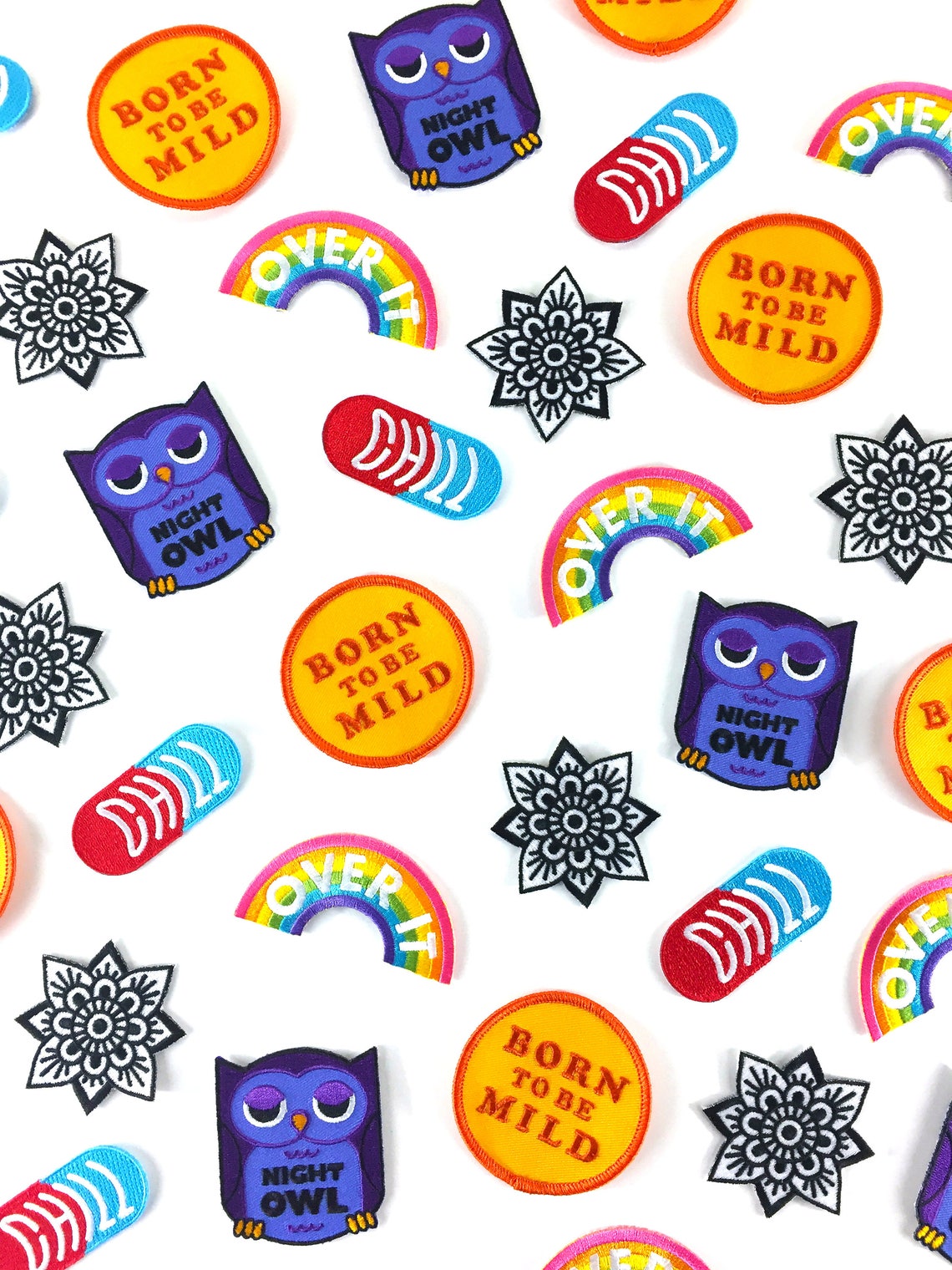 Chill Pill Embroidered Iron-on Patch - Etsy