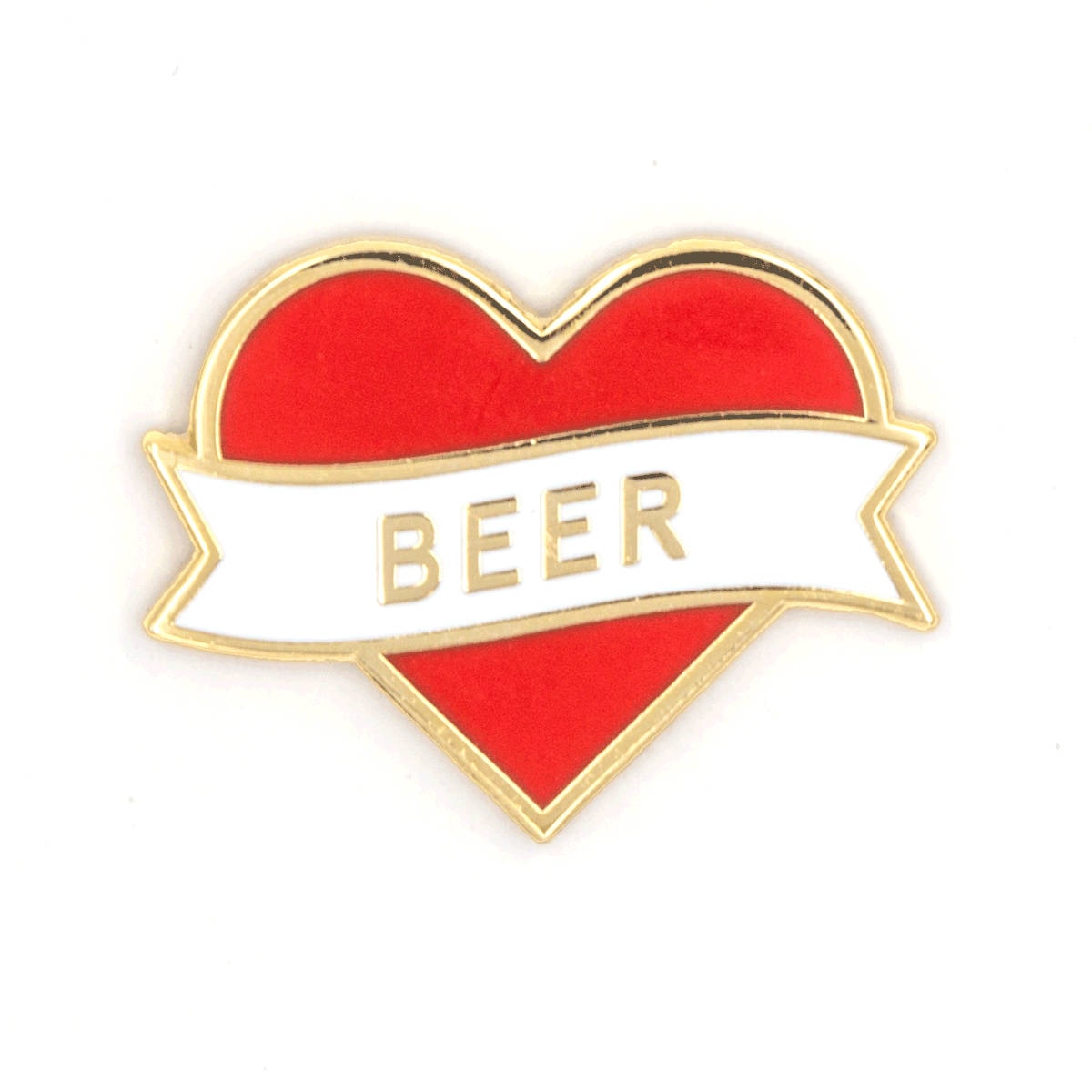 Heart Beer Enamel Pin | Etsy