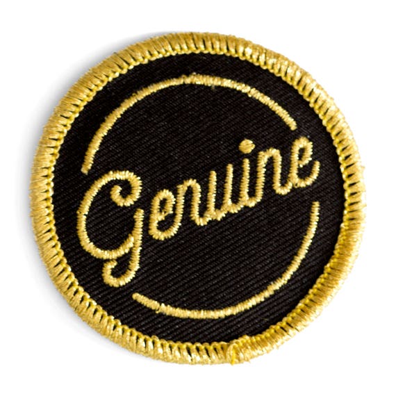 Genuine Gold Embroidered Iron-on Patch - Etsy