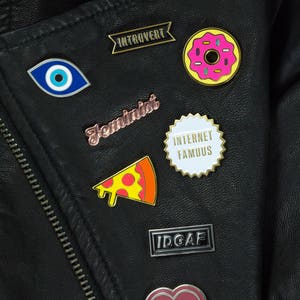 Evil Eye Enamel Pin - Etsy